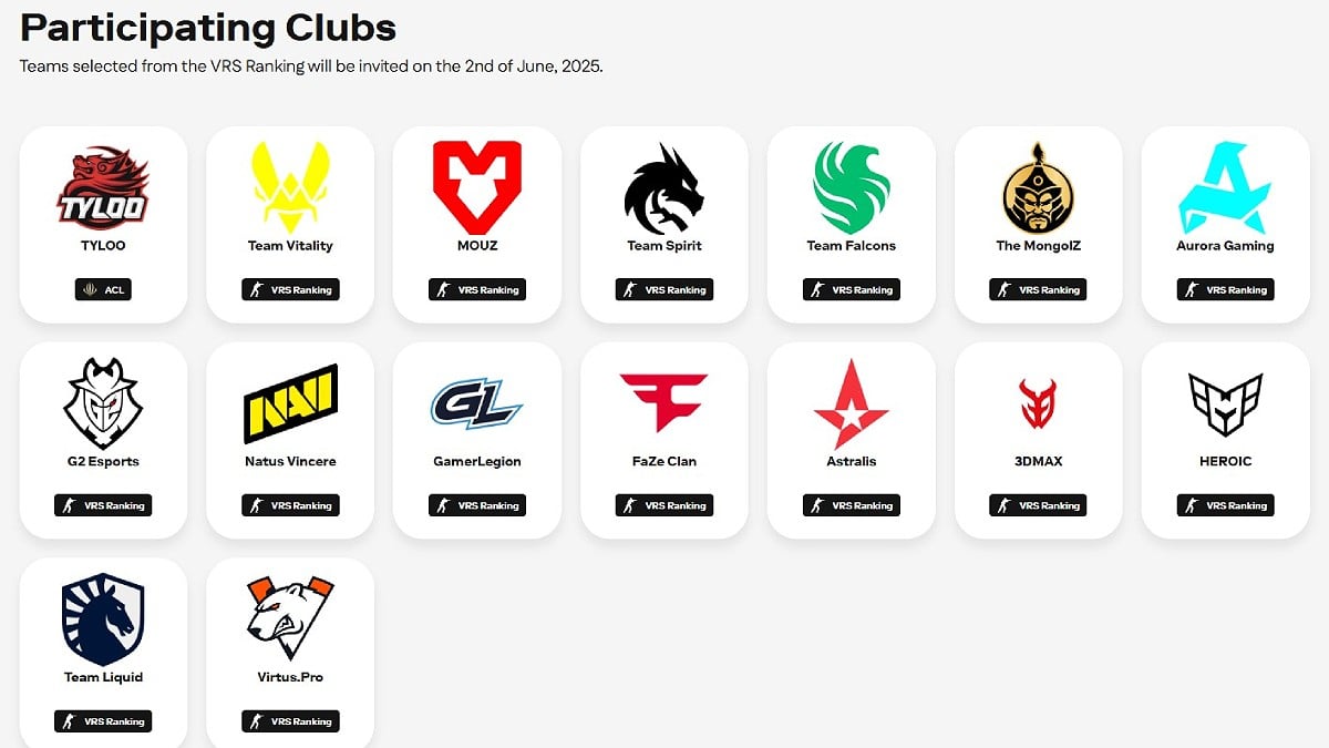 CS2 Esports World Cup 2025: Schedule, standings, more - ValoSettings.com