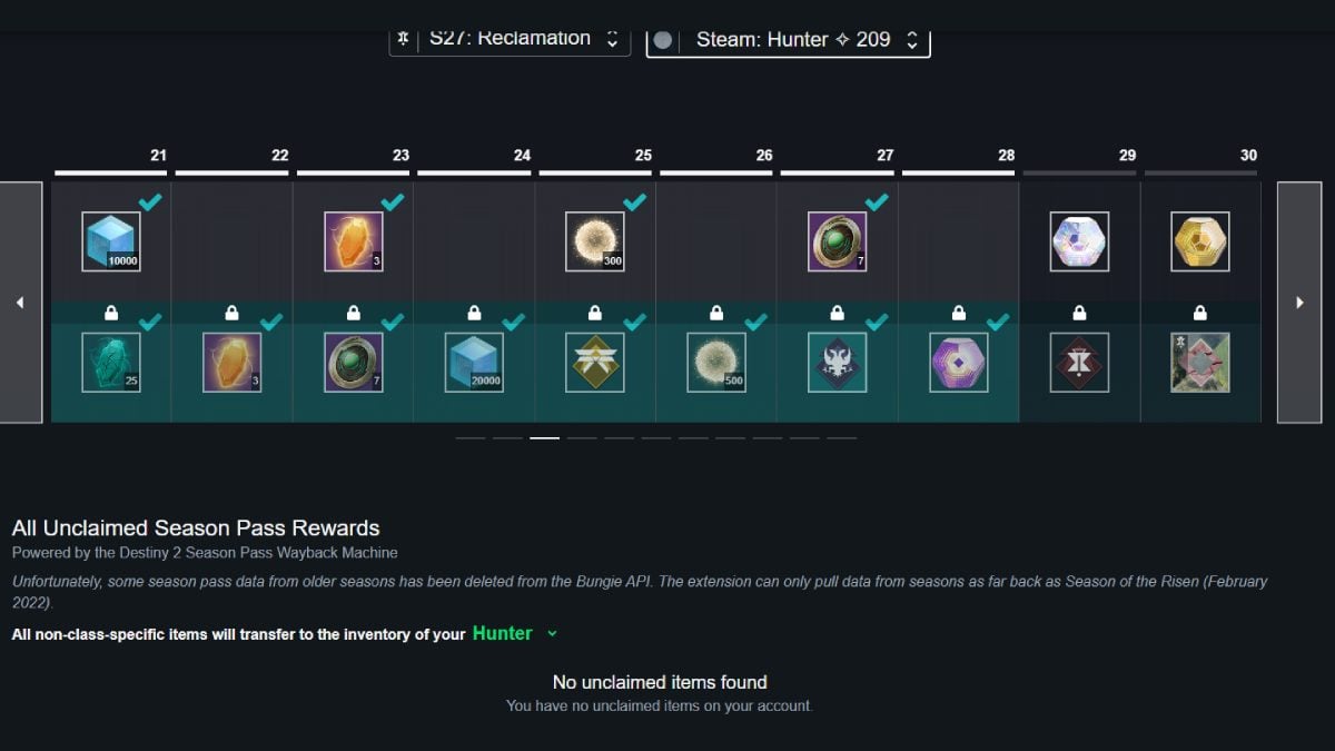 How to use Destiny 2 Season Pass Wayback Machine - ValoSettings.com