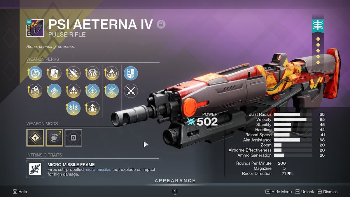 Psi Aeterna IV god rolls and how to get them in Destiny 2 ...